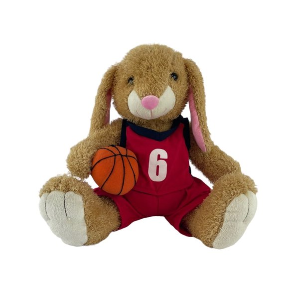 Walmart | Toys | Walmart Bunny Rabbit Plush Red Basketball Uniform Ball ...